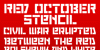 Red October Font Family (6 styles) by Neogrey Creative