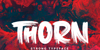 THORN Font | Designed by Crump Hand