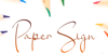 Paper Sign Font | Designed by arukidz.fl