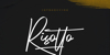 Risotto Signature Font by SabrCreative | FontSpace
