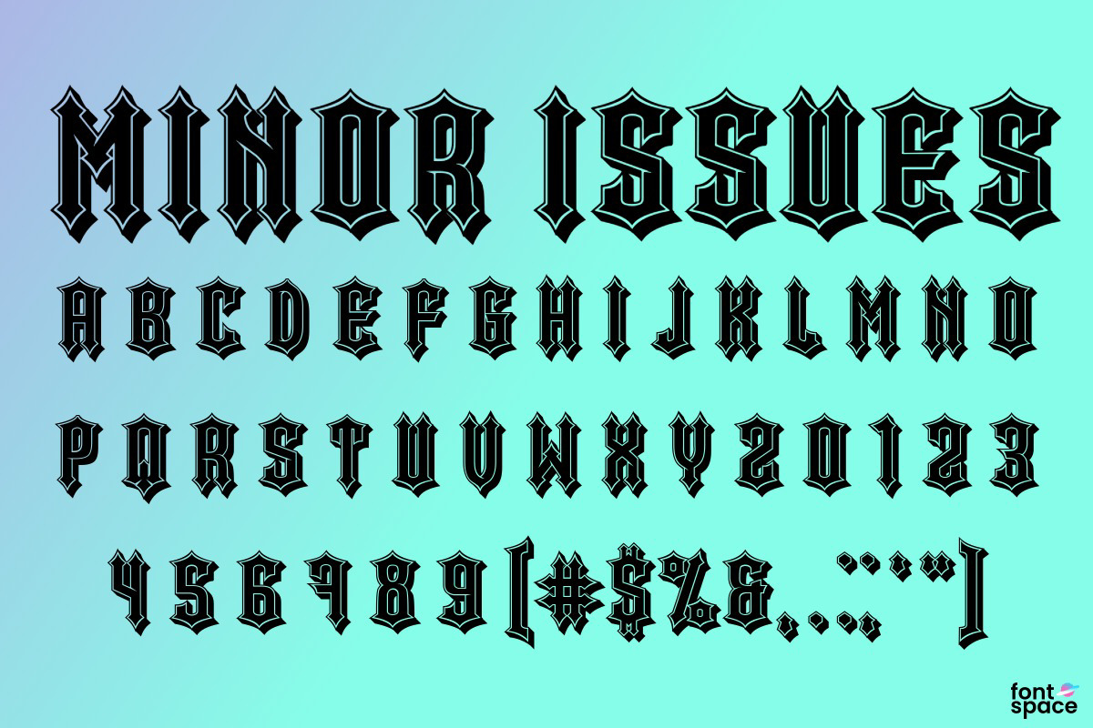 Minor Issues Font | Vladimir Nikolic | FontSpace