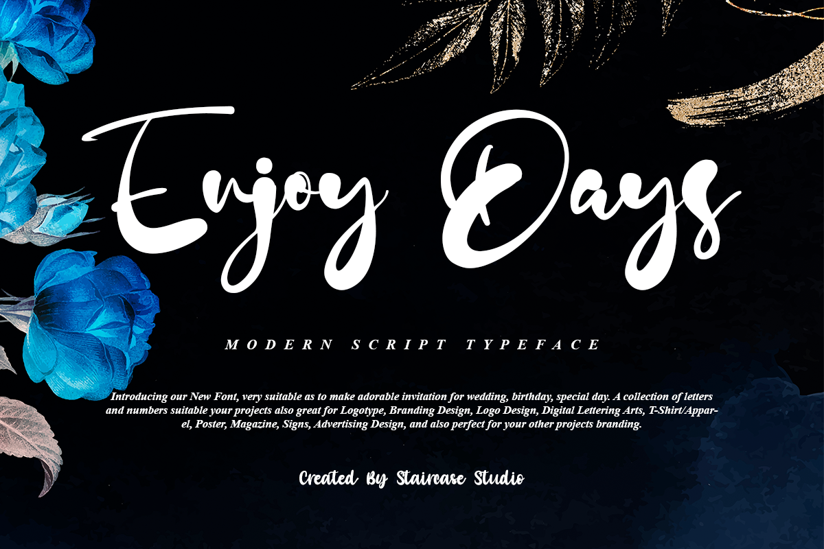 Enjoy Days Font | Staircase Studio | FontSpace
