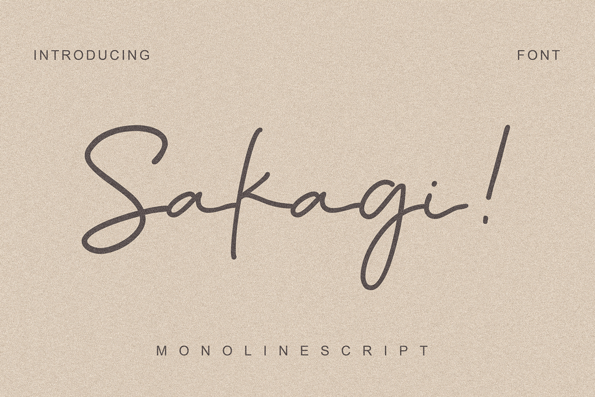 SAKAGI Font - Free Download