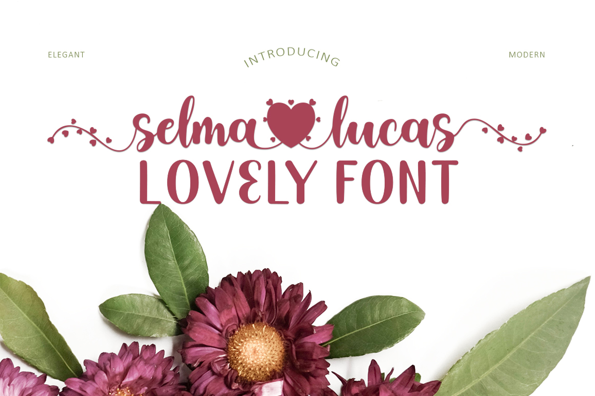 Selma love Lucas Font | Solidtype | FontSpace