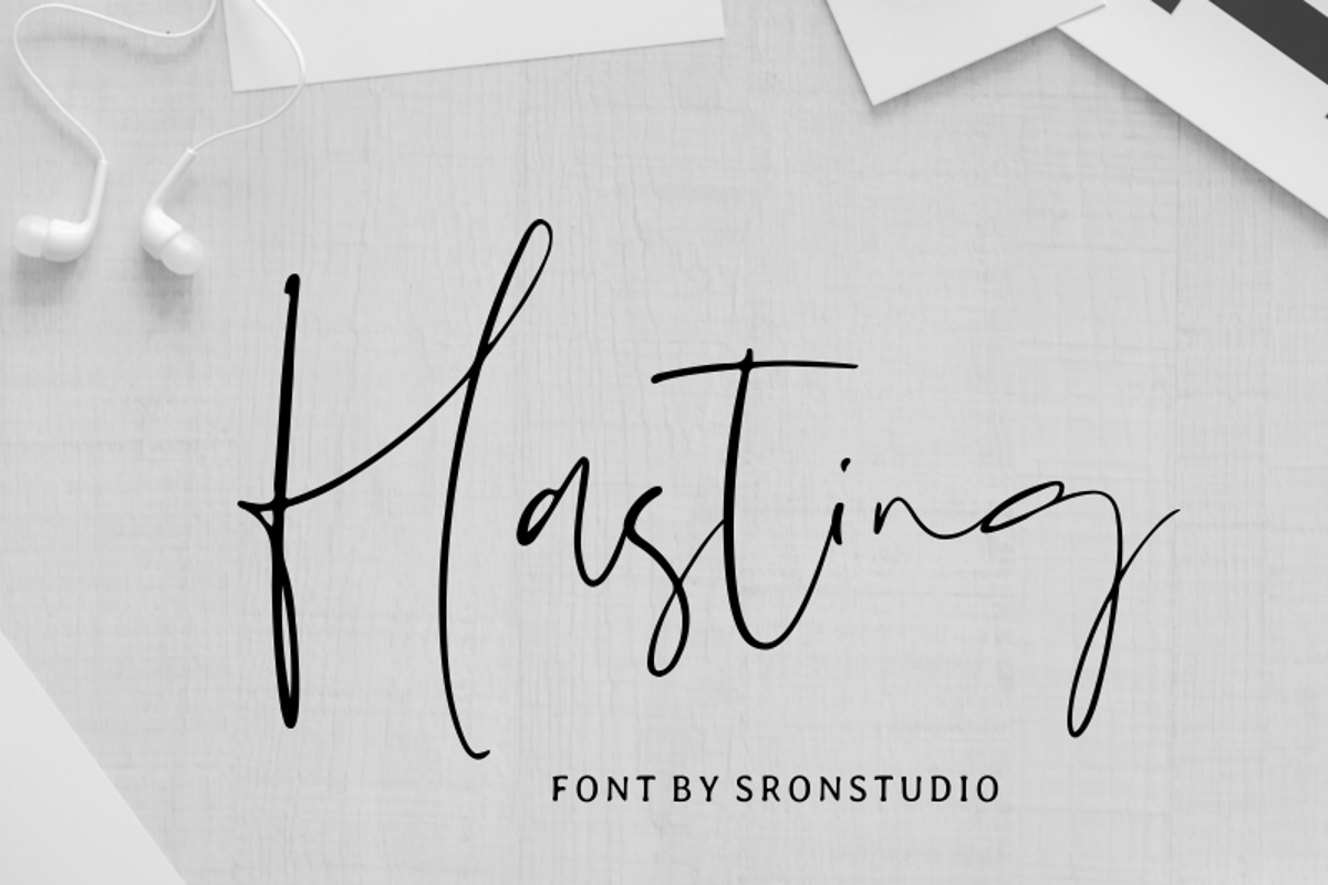 Hasting Font | Sronstudio | FontSpace
