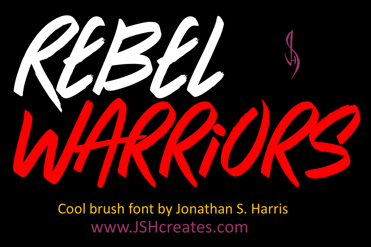Rebel Warriors Font | Jonathan S. Harris | FontSpace