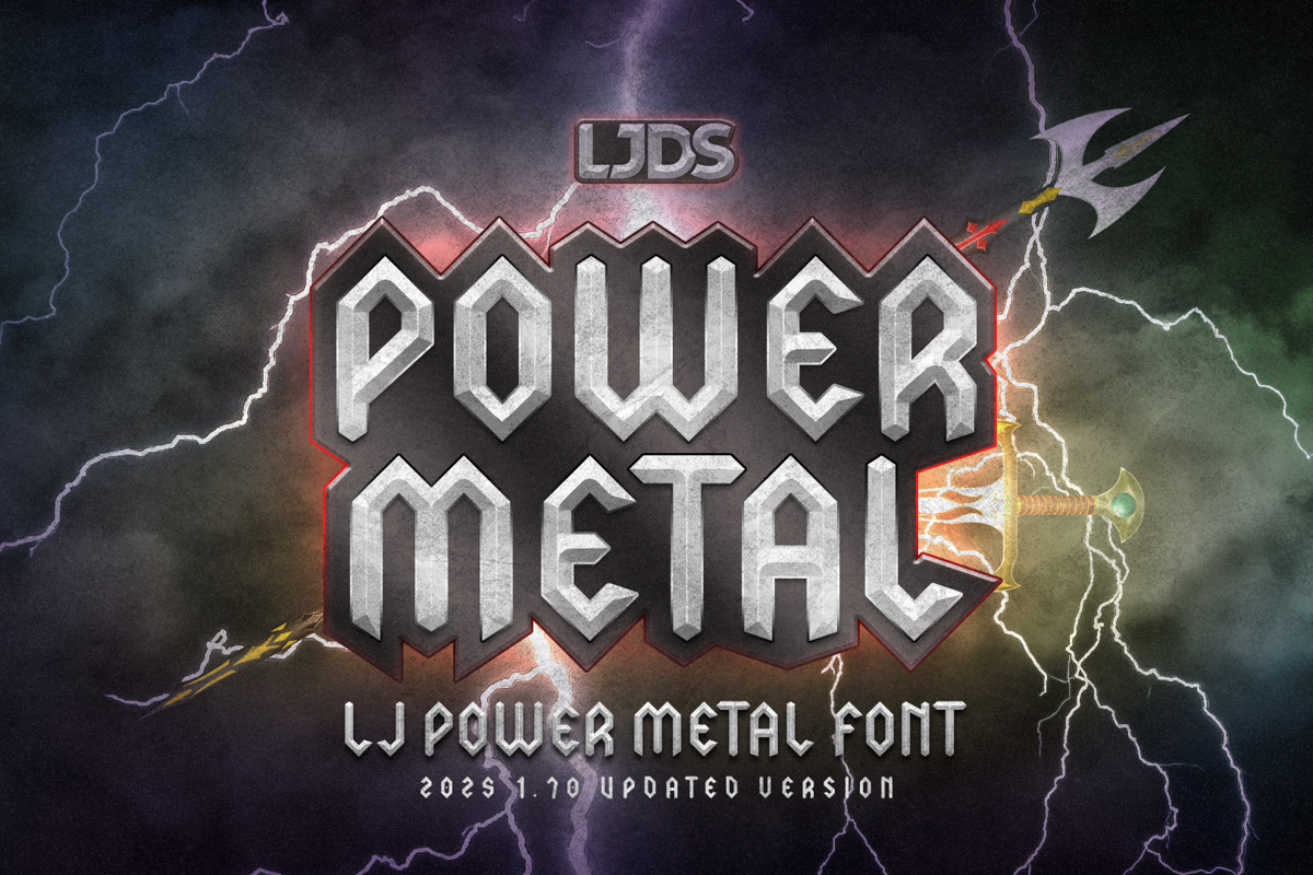 LJ Power Metal Font - Free Download