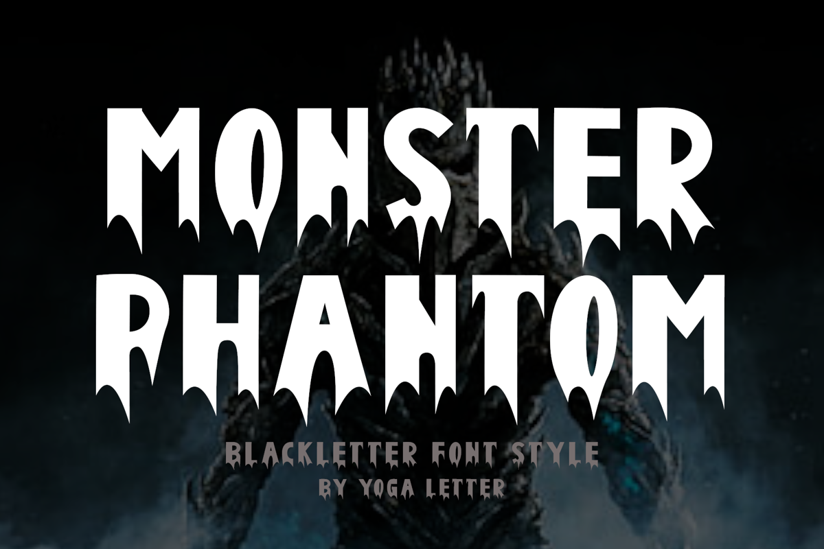 Monster Phantom Font | Yoga Letter | FontSpace