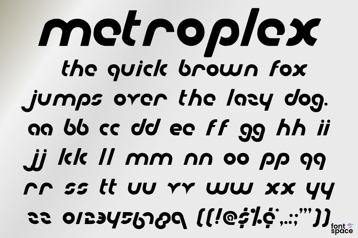 Metroplex Font | Iconian Fonts | FontSpace