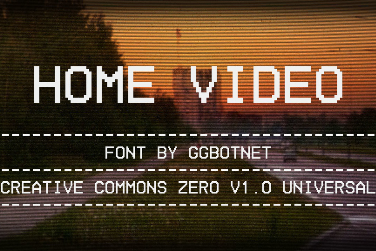 Home Video Font | GGBotNet | FontSpace
