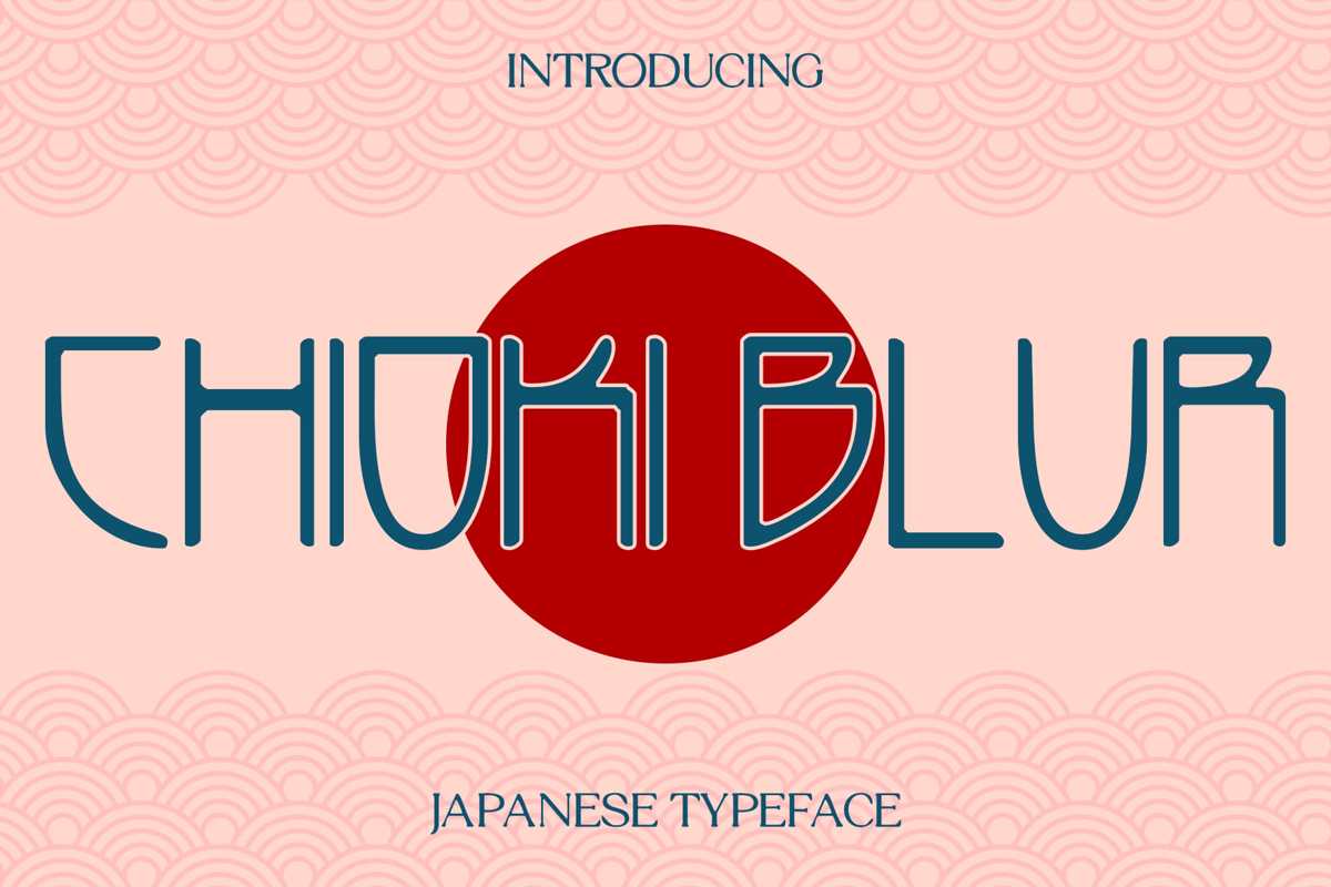 Chioki Blur Font - Free Download