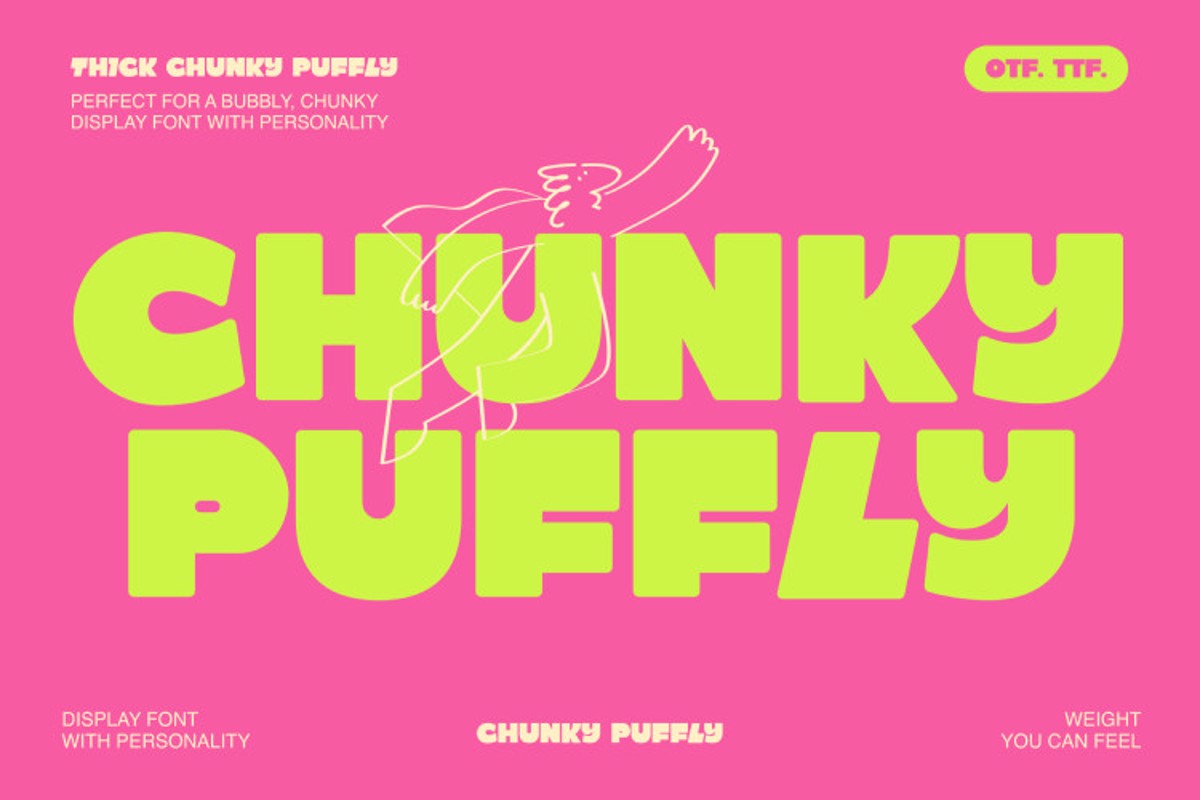 Chunky Puffly Font - Free Download