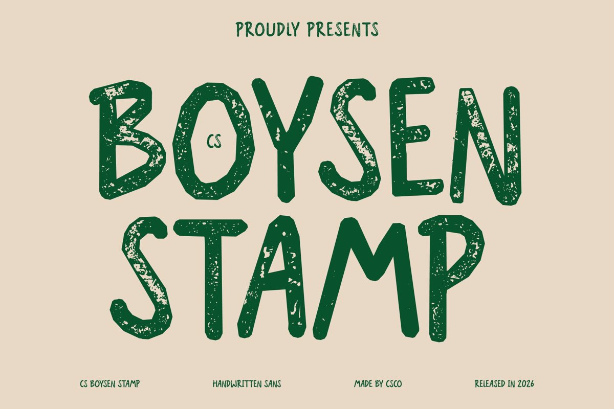 CS Boysen Stamp Font - Free Download