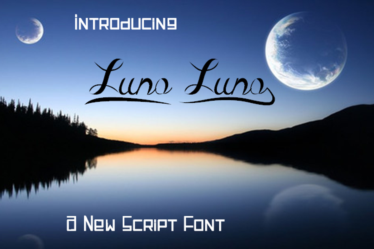 Luna Luna Font | Jaime Rangel Castro | FontSpace