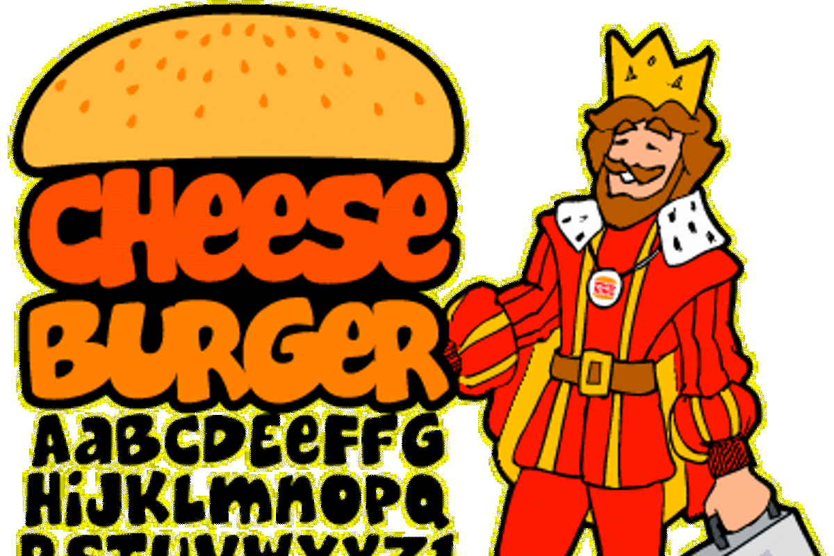Cheeseburger Font | Font-a-licious | FontSpace