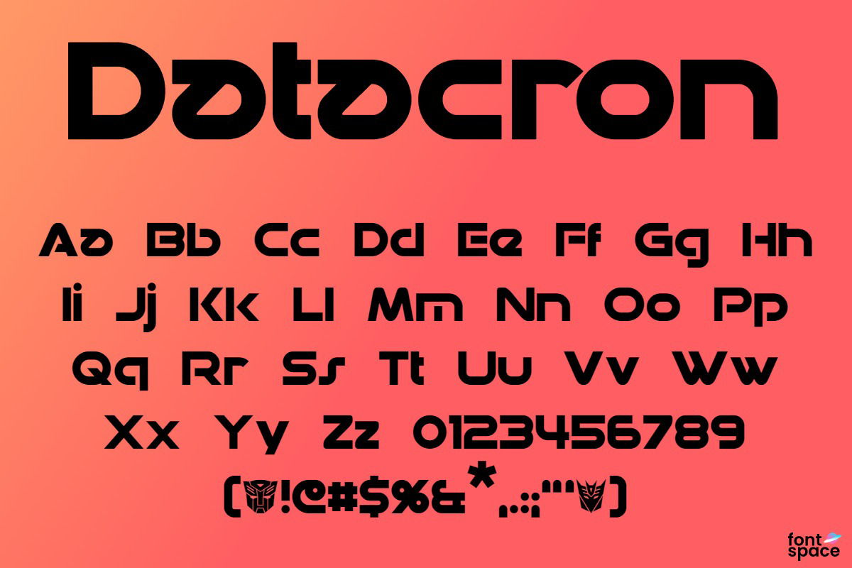 Datacron Font - Free Download