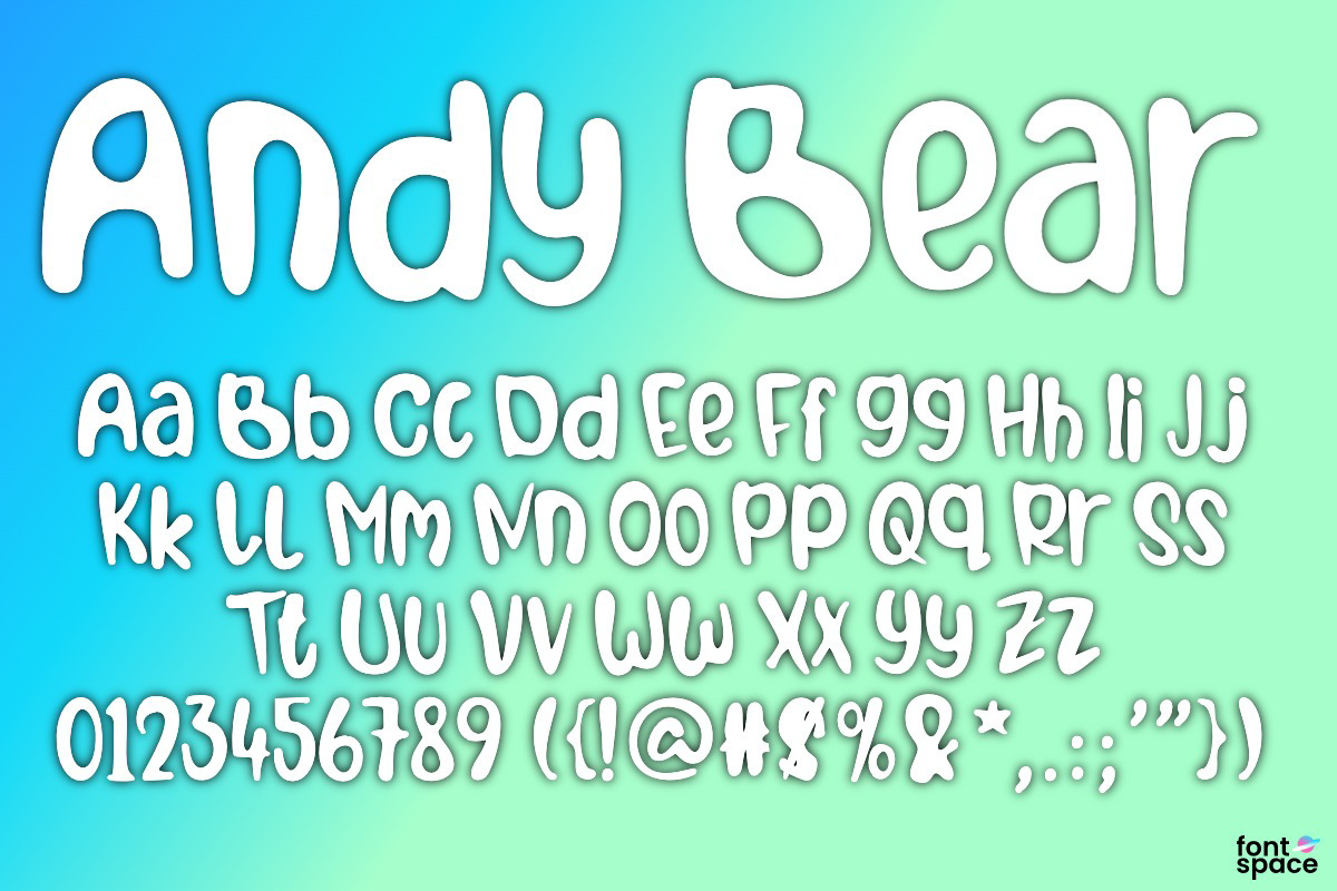 Andy Bear Font | Solidtype | FontSpace