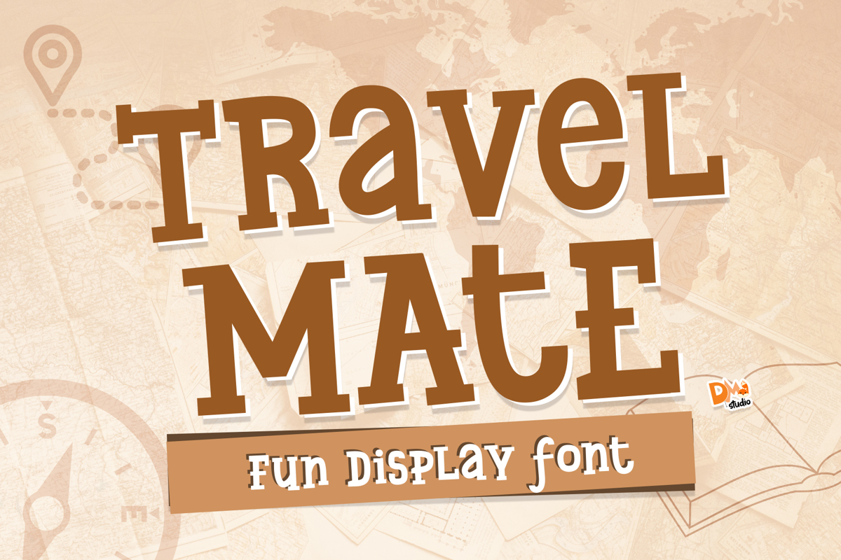 Travel Mate Font | Dmletter studio | FontSpace