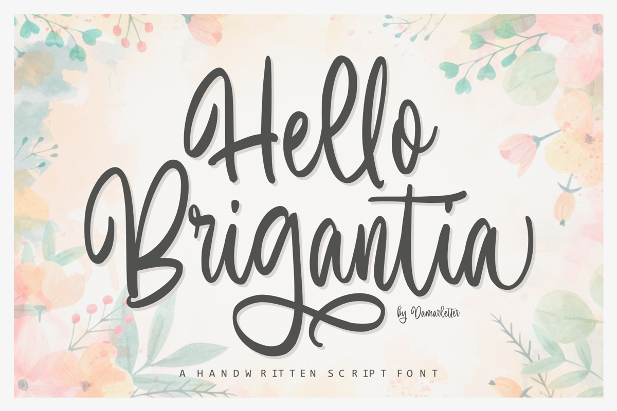 Hello Brigantia Font | Damarletter | FontSpace