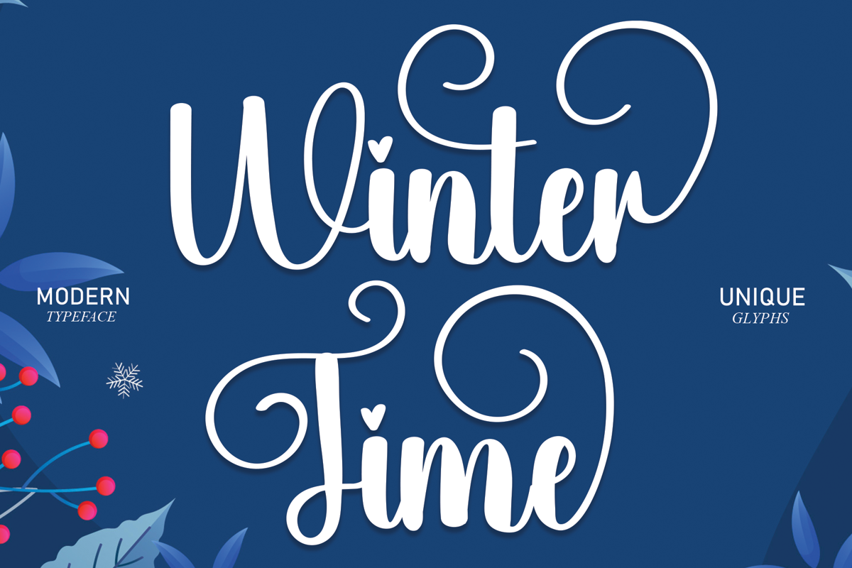 Winter Time Font | scratchones_creative | FontSpace