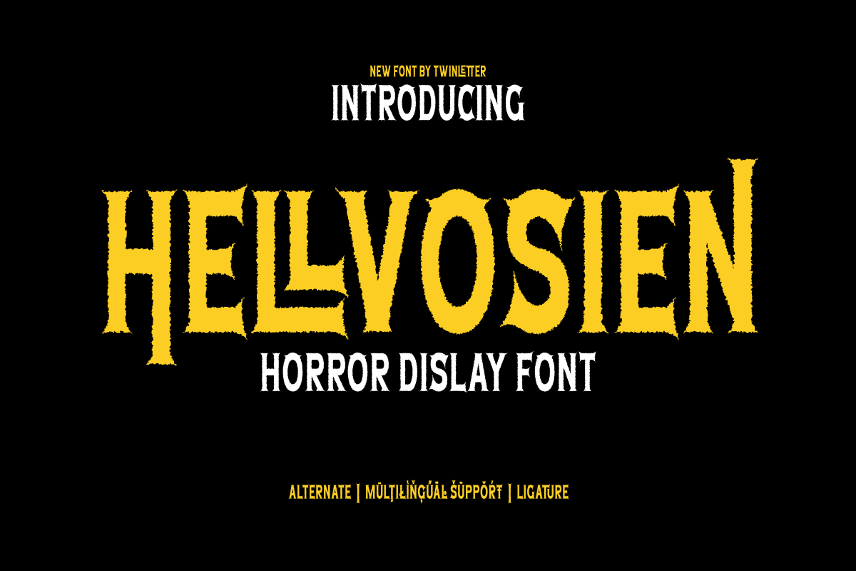 HELLVOSIEN Font | twinletter | FontSpace