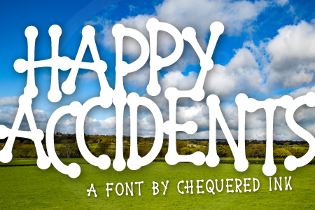 Happy Accidents Font | Chequered Ink | FontSpace