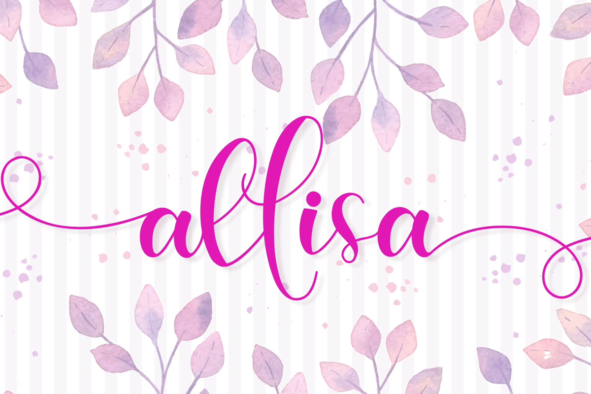 Allisa Font | niyyos.studio | FontSpace