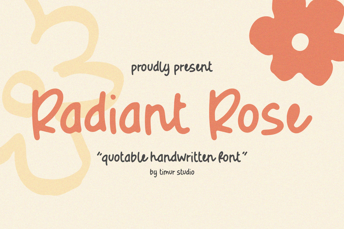 Radiant Rose Font | Timur type | FontSpace