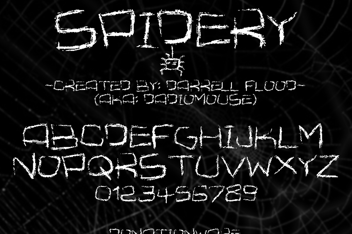Spidery Font | HAWTPIXEL - Darrell Flood | FontSpace Spidery Font | HAWTPIXEL - Darrell Flood | FontSpace