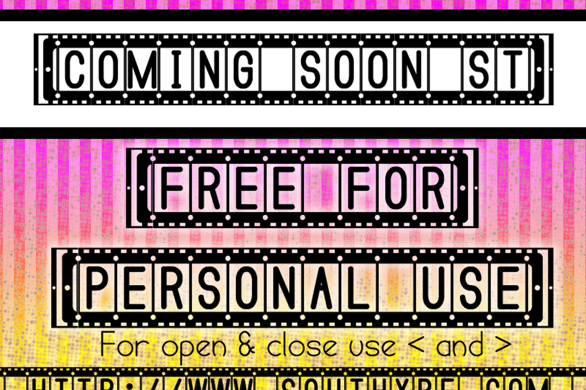 Coming Soon St Font - Free Download