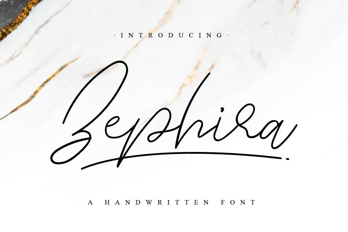 Zephira Font | Edric Studio | FontSpace