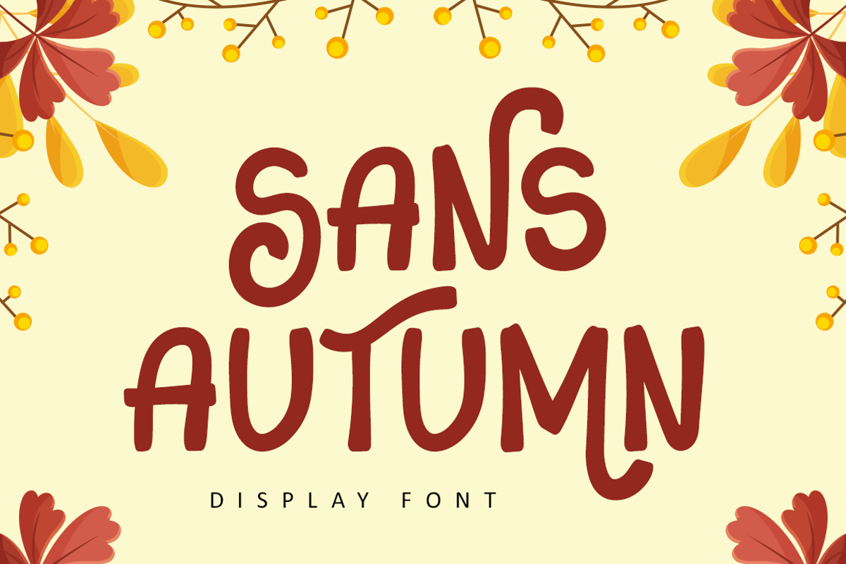 Sans Autumn Font | illushvara | FontSpace