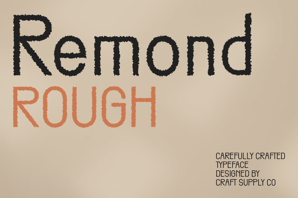 Remond Rough Font - Free Download