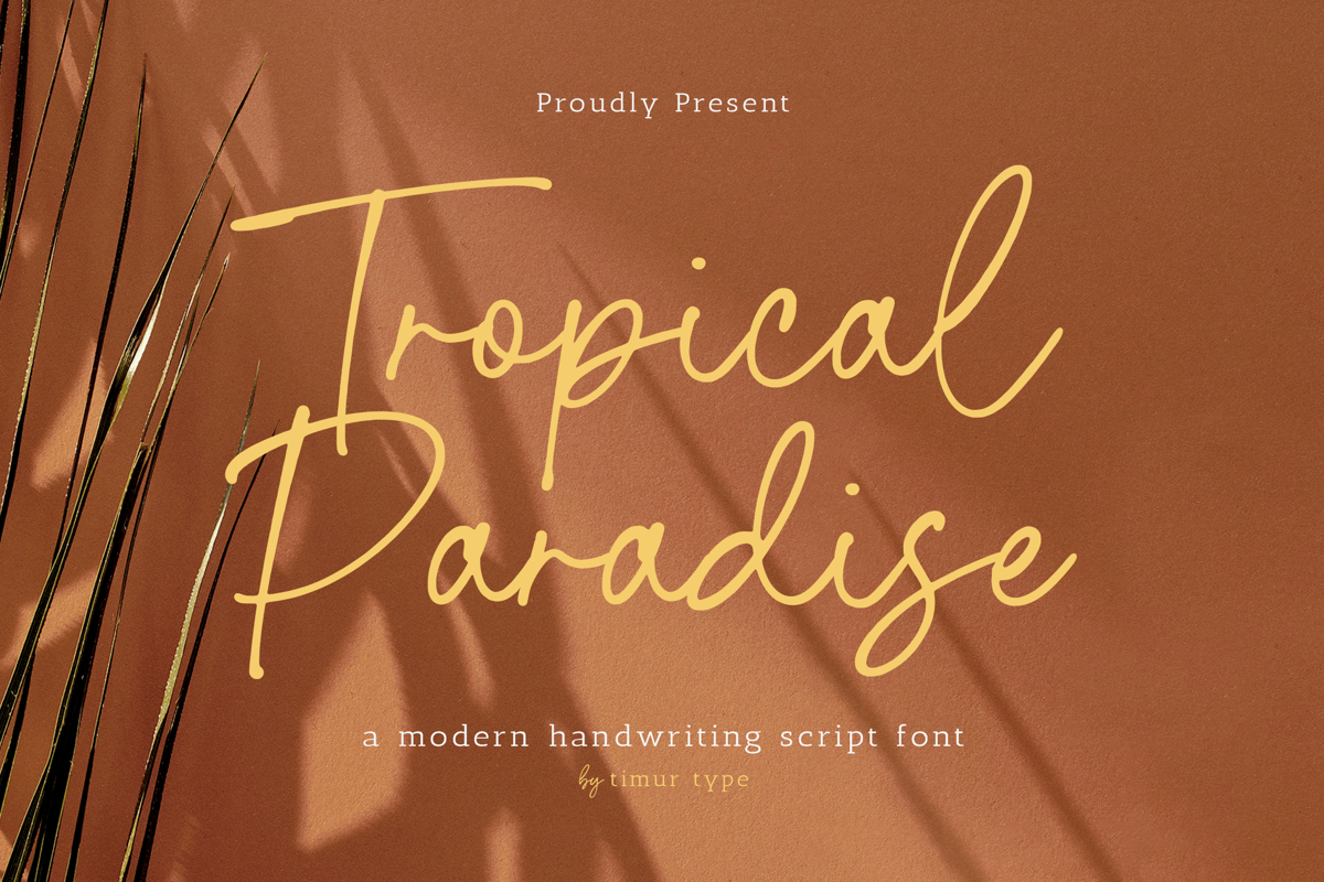Tropical Paradise Font | Timur type | FontSpace