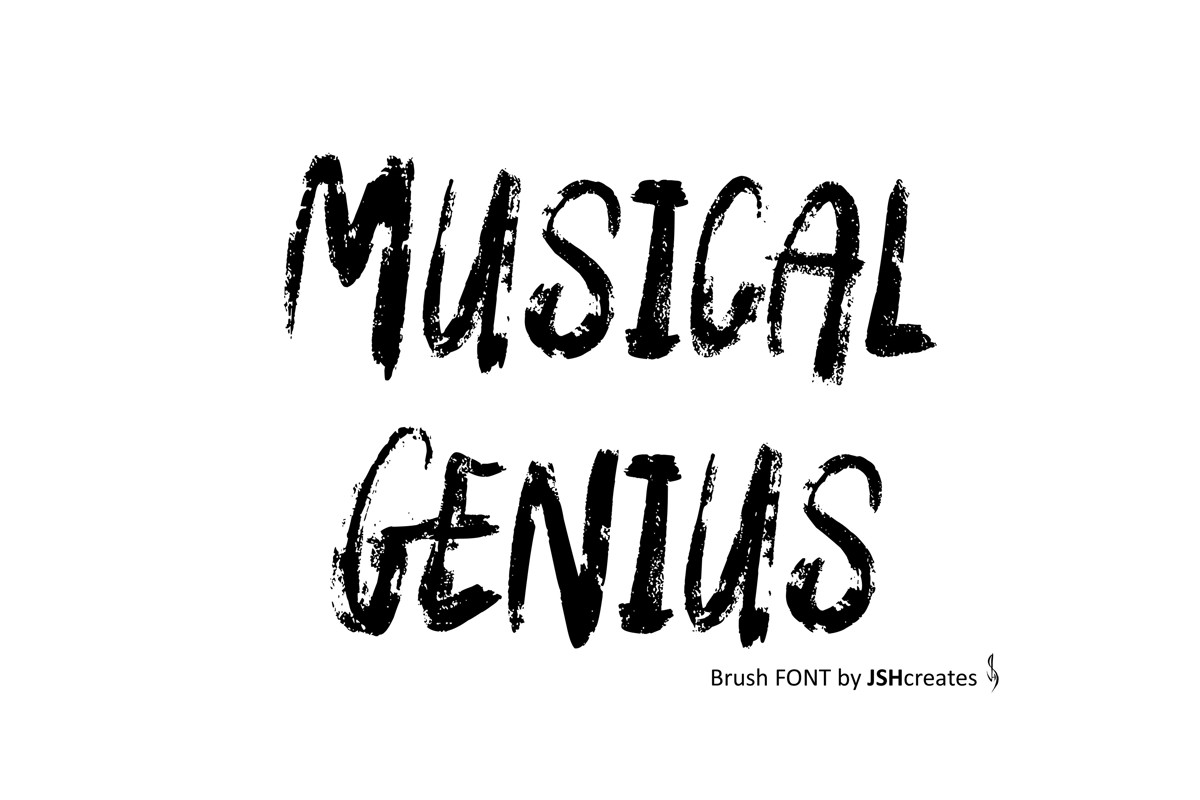 Musical Genius Font | Jonathan S. Harris | FontSpace