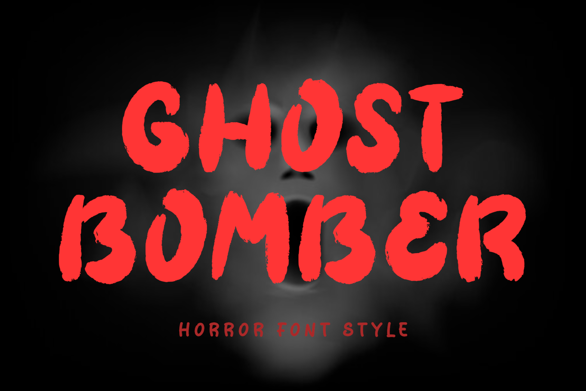 Ghost Bomber Font | Yoga Letter | FontSpace