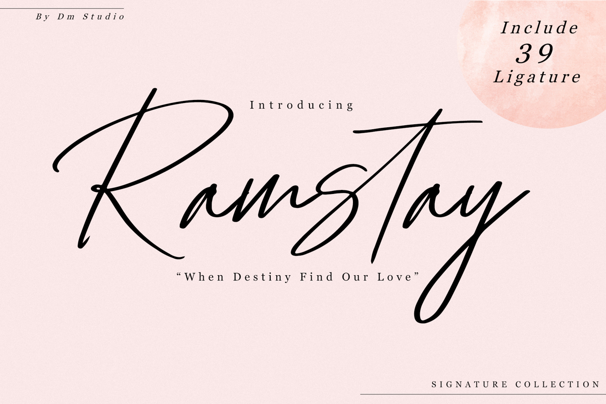 Ramstay Font | Dmletter studio | FontSpace