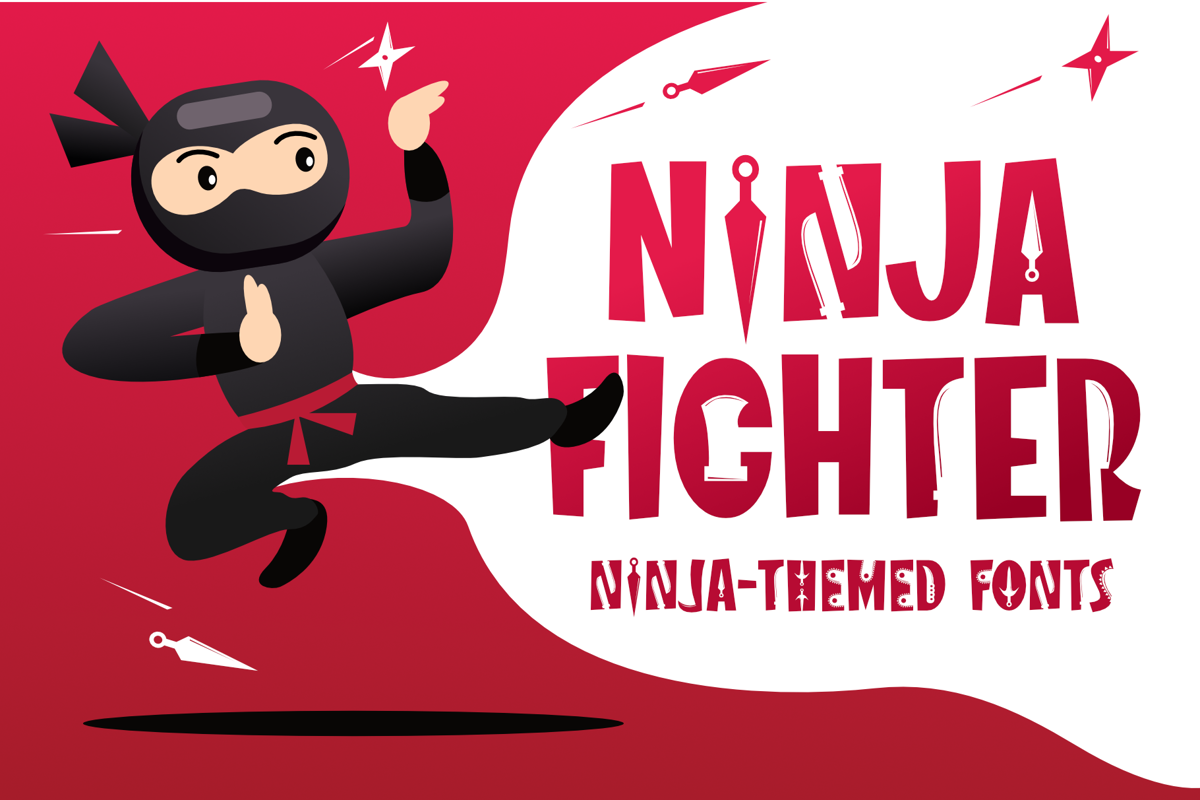 NINJA FIGHTER Font | Dumadistyle | FontSpace
