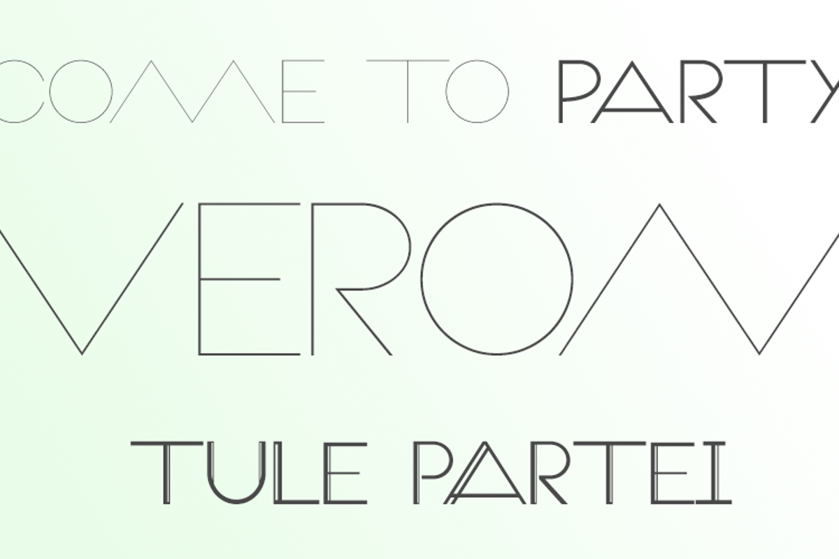 Veron Font | Paulo R | FontSpace