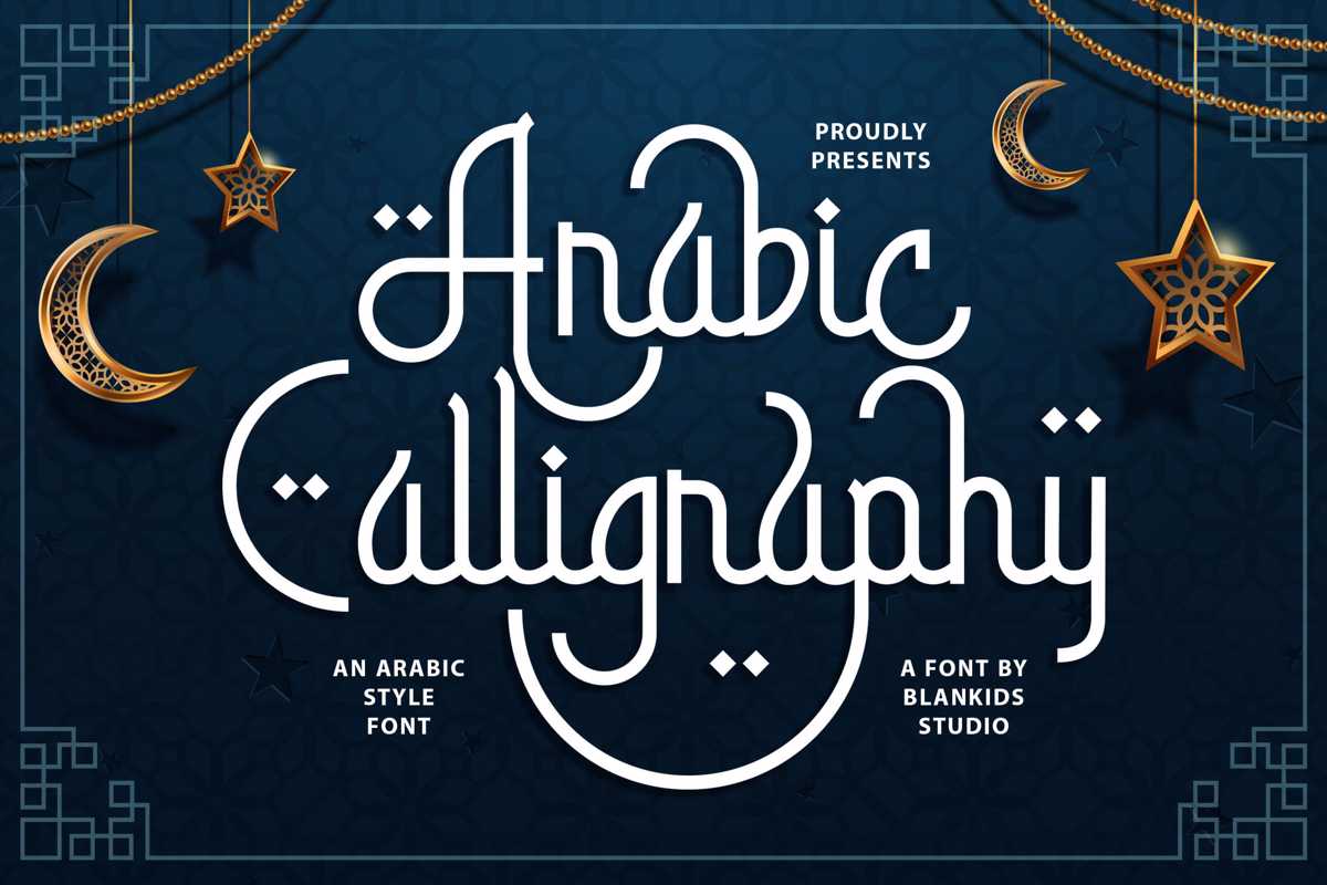 Arabic Calligraphy Font | Blankids | FontSpace