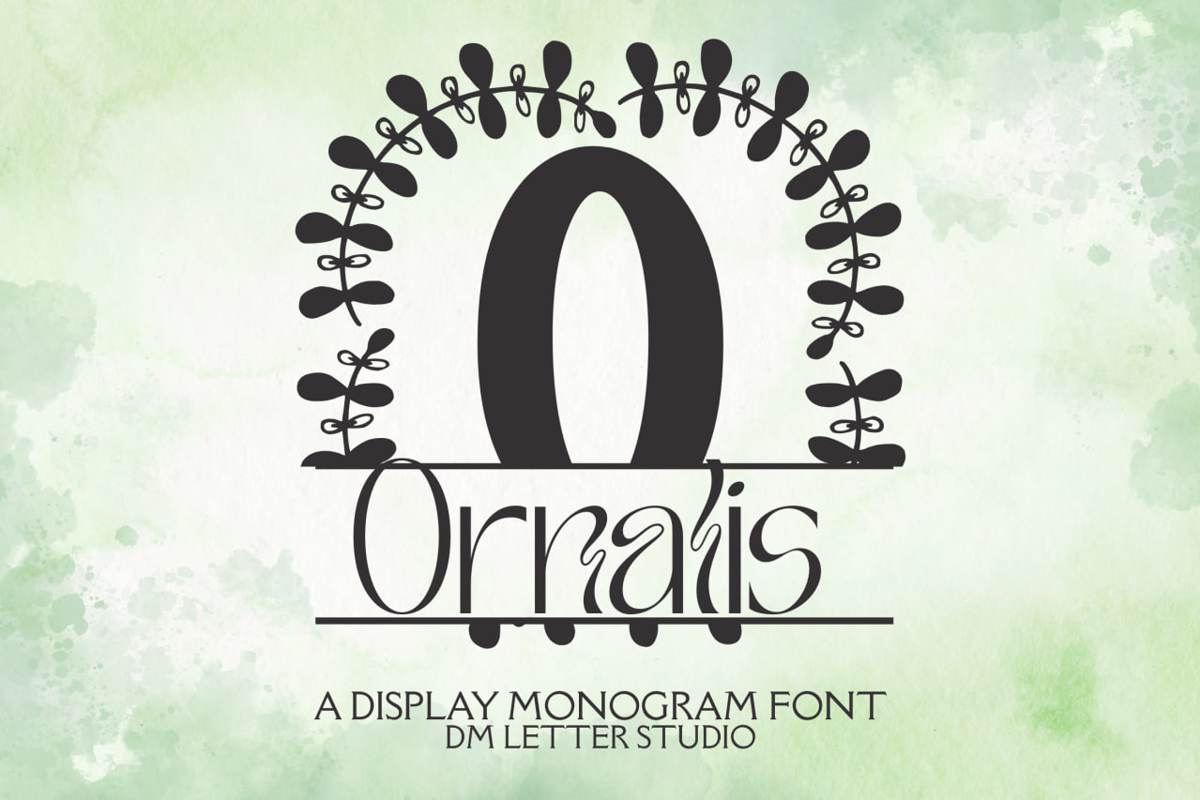 Ornalis Split Monogram Font - Free Download