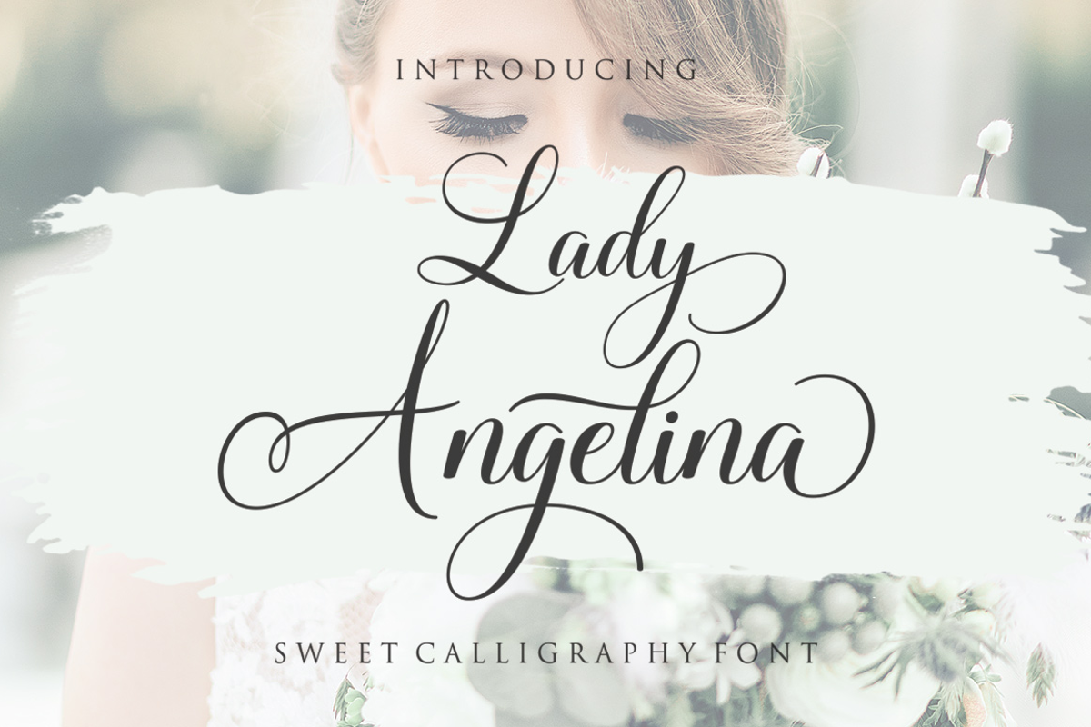 Lady Angelina Script Font Megatype FontSpace