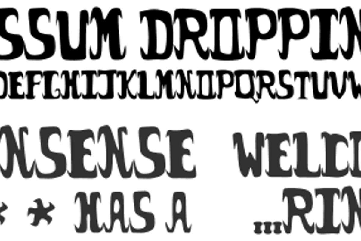 Possum droppings Font - Free Download