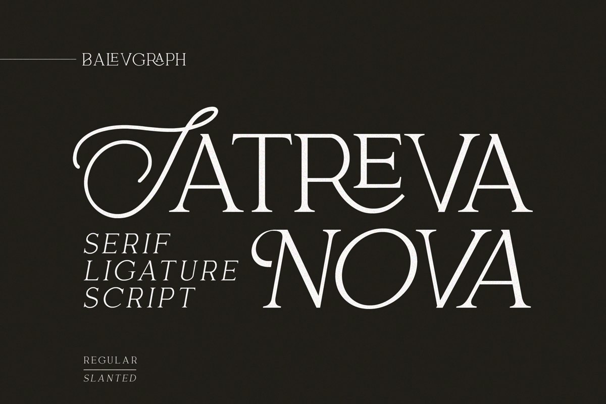 Satreva Nova Font | BalevgraphStudio | FontSpace