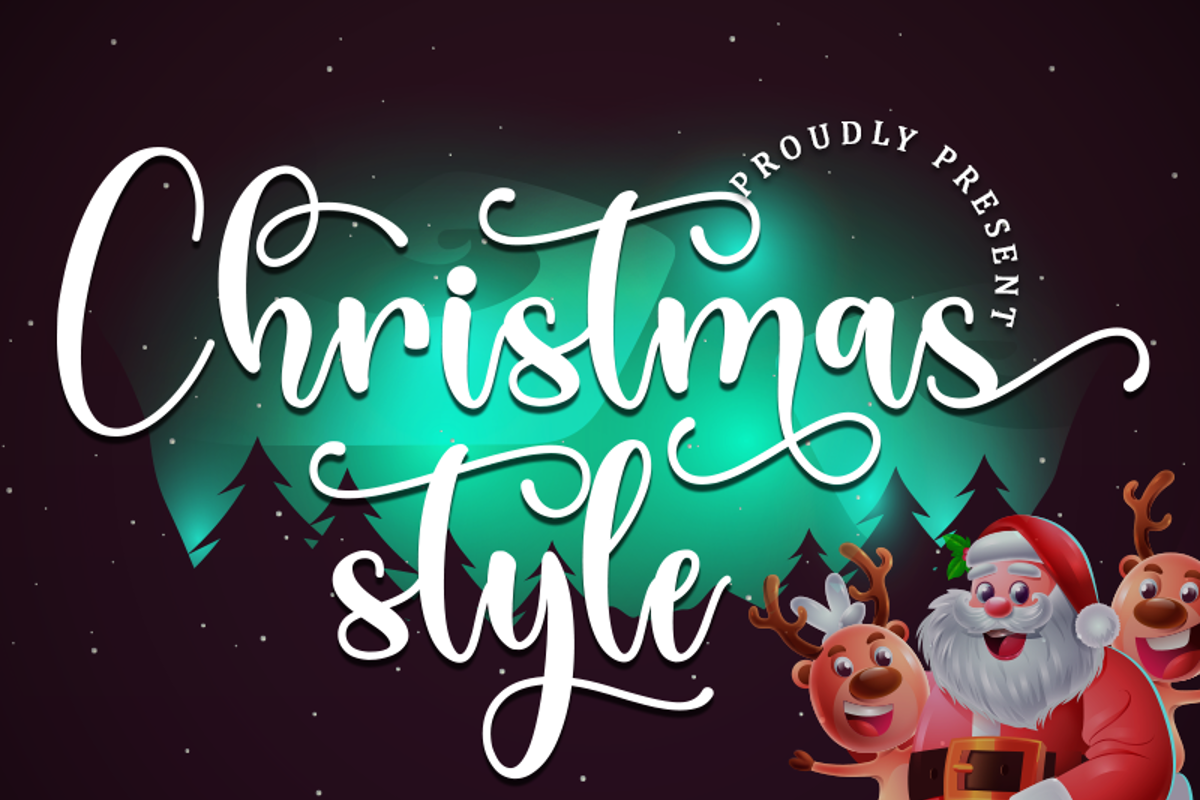 Christmas Style Font | Sakha Design | FontSpace