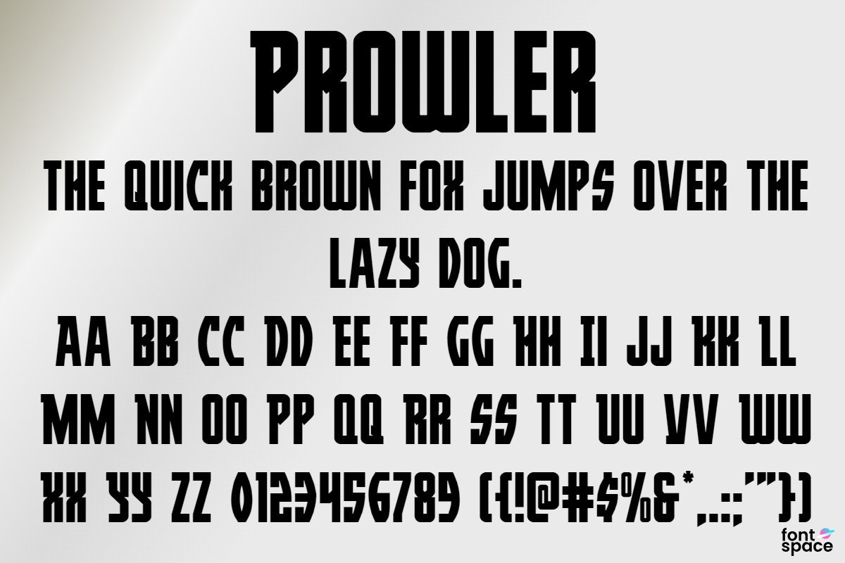 Prowler Font - Free Download