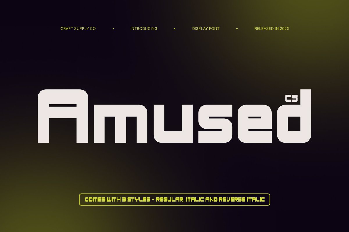 CS Amused Font - Free Download
