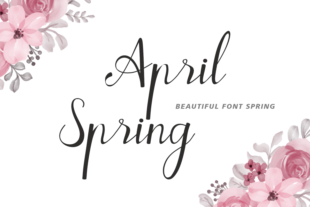April Spring Font | Yoga Letter | FontSpace