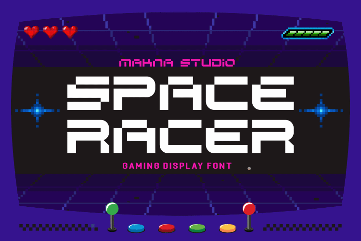 SPACE RACER Font | Maknastudio | FontSpace