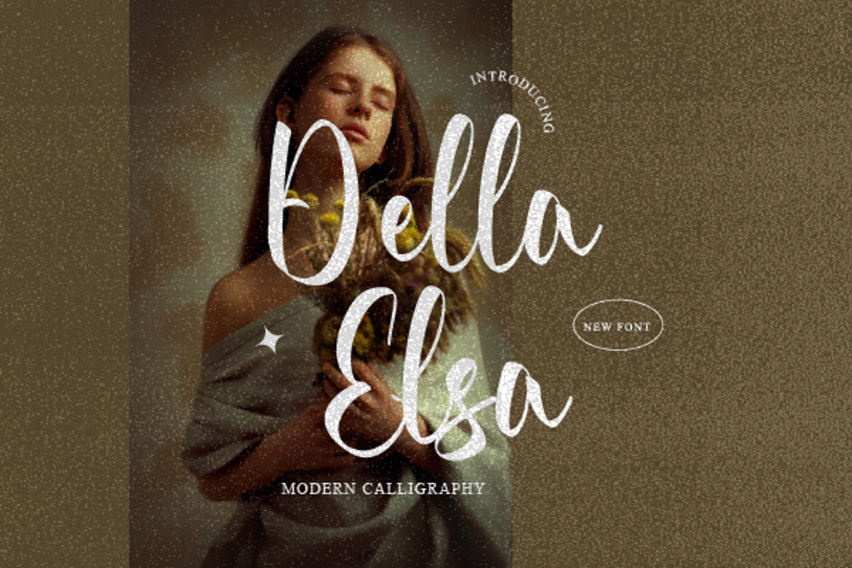 Della Elsa Font | Synthetic Type | FontSpace
